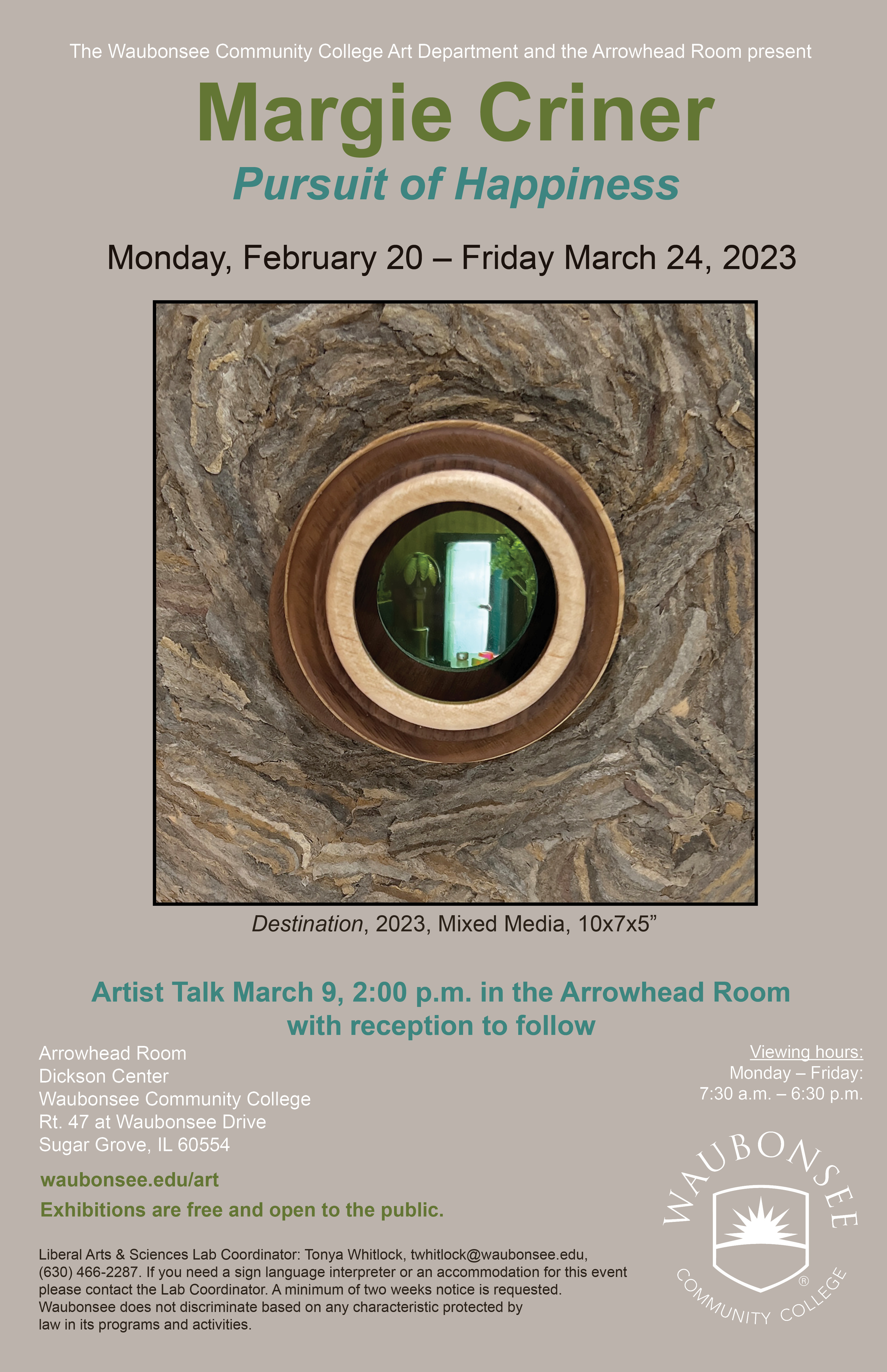 Margie Criner: Pursuit of Happiness | Waubonsee Community College