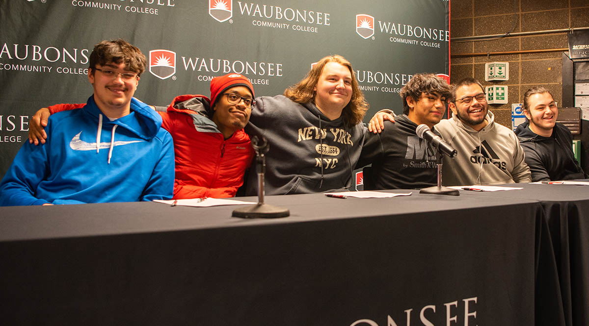 Students at Signing Day | Waubonsee Community College