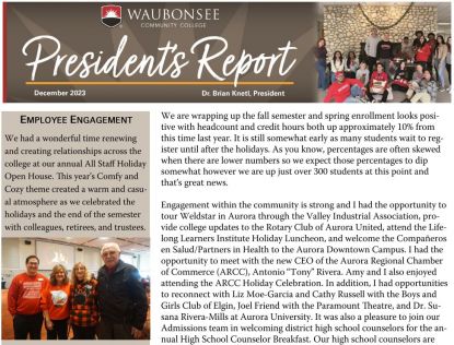 President's Report | Waubonsee Community College